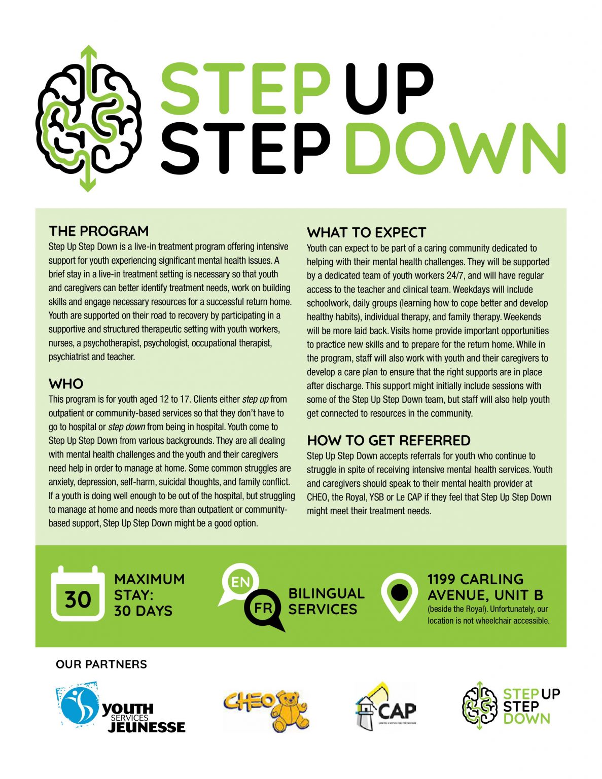Step Up Step Down - Youth Services Jeunesse